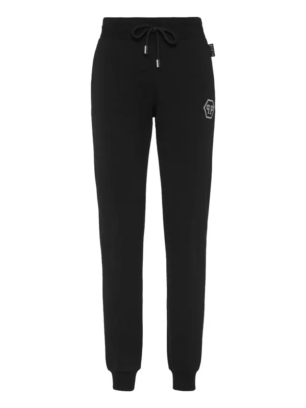 Philipp Plein Crystal-embellished Track Pants - Black