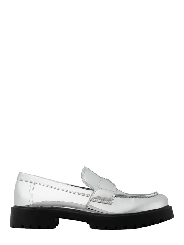 Tory Burch Classic Lug Loafers - Silver