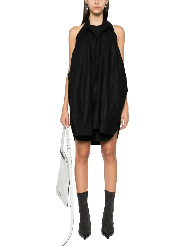 Balenciaga Suspended Shirt Dress - Black