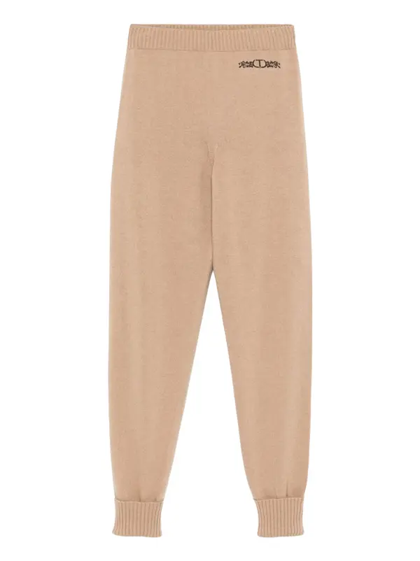 TWINSET Logo-embroidered Track Pants - Brown