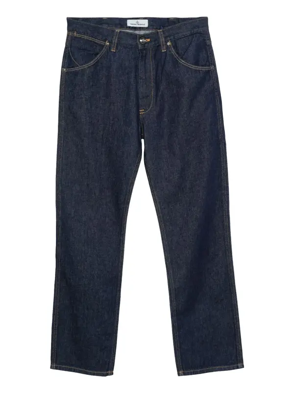 VIVIENNE WESTWOOD Embroidered Straight Jeans - Blue
