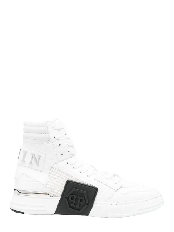 Philipp Plein Money Kick$ High-top Sneakers - White