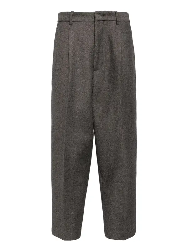 Helmut Lang Cropped Zoot Pants - Grey
