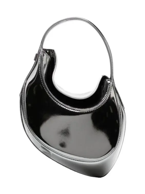 MUGLER Mini Smooth Spiral Curve 02 Bag - Silver