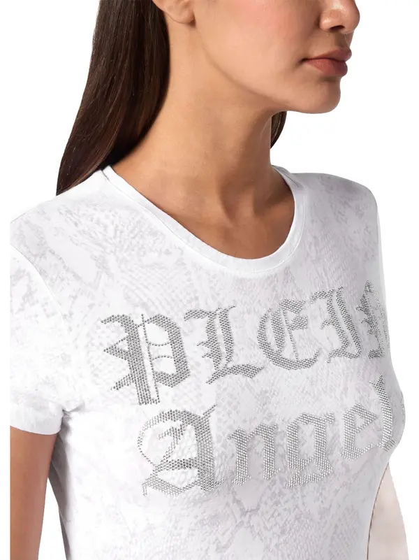 Philipp Plein Snakeskin-print T-shirt - White