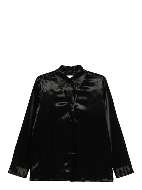 JIL SANDER Striped Shirt - Black