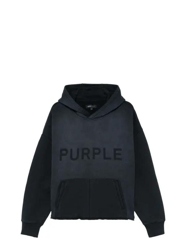 PURPLE BRAND Shadow Wordmark Hoodie - Black