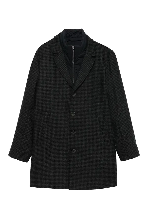 Herno Panelled Coat - Black
