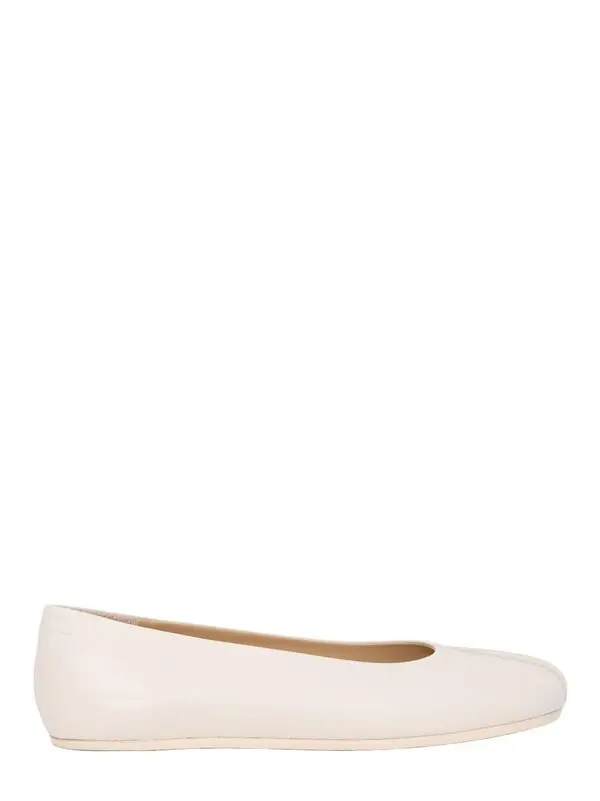 MAISON MARGIELA Stitch-out Leather Ballerinas - Neutrals