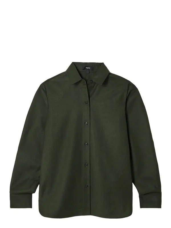 Theory Wool Shirt - Green