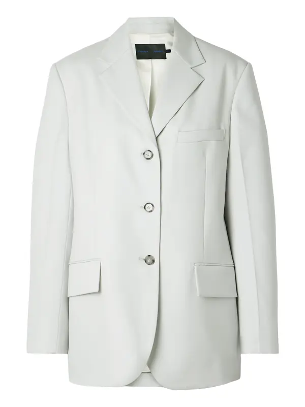 Proenza Schouler Archer Wool-blend Twill Blazer - Green