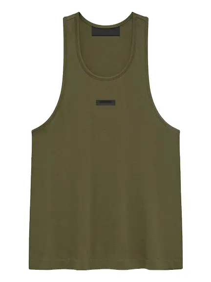 Fear Of God Essentials Triblend Tank Top - Military