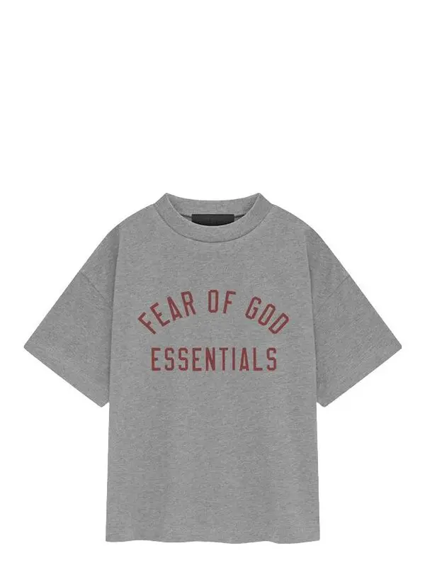 Fear Of God Essentials Triblend Crewneck Tee Shirt - Dark Heather