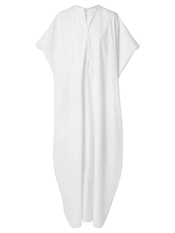 THE ROW Saule Cotton Maxi Dress - White