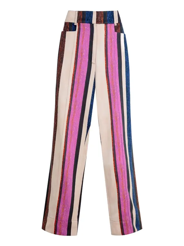 Isolda Cumaru Straight Trousers - Pink