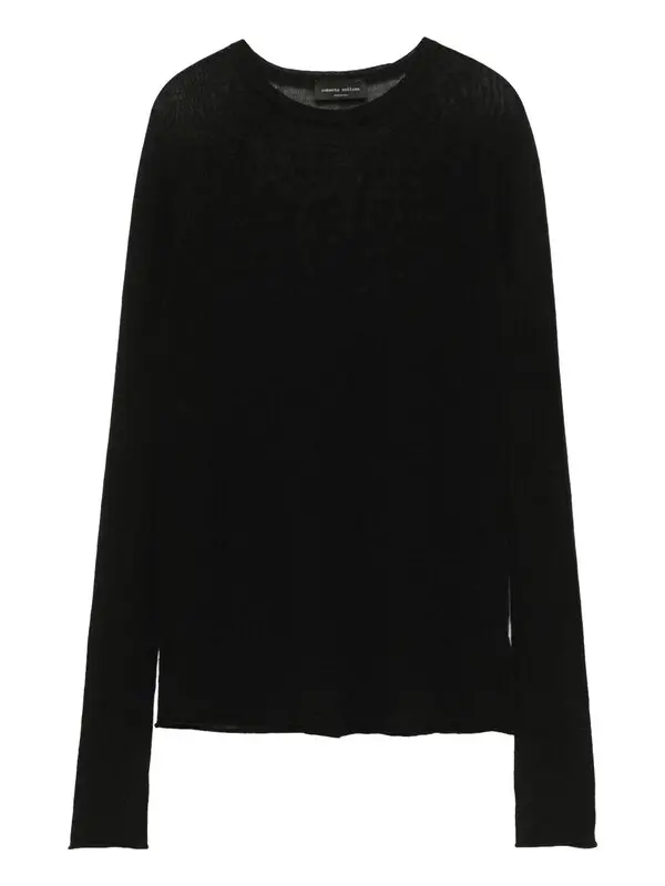ROBERTO COLLINA Crew-neck Sweater - Black