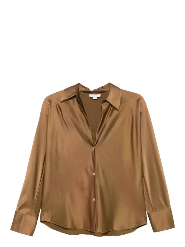 Vince Satin Shirt - Brown