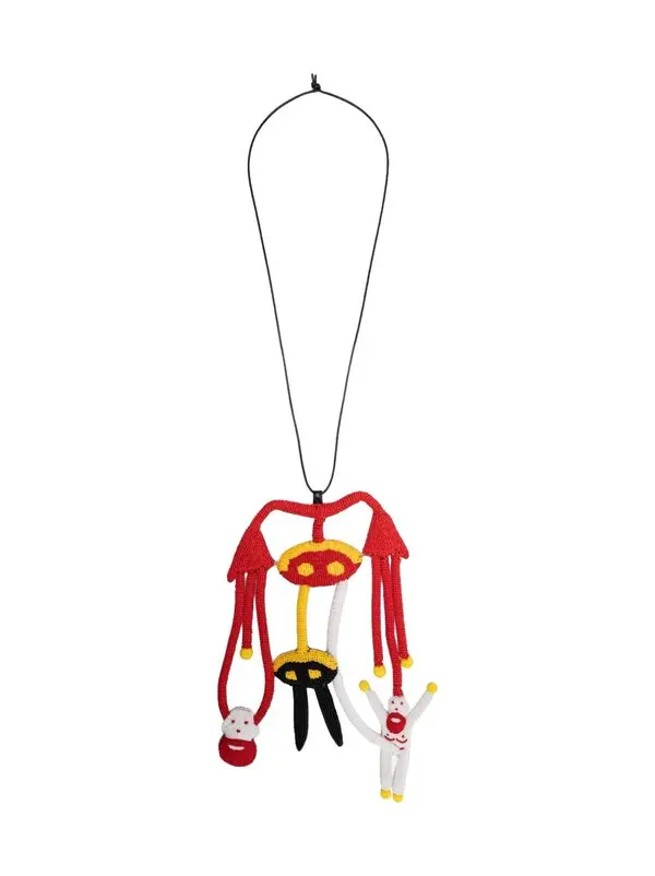 WALTER VAN BEIRENDONCK Cosmic Dance Jewel Necklace - Red