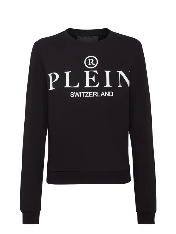 Philipp Plein Iconic Plein Long-sleeve Sweatshirt - Black