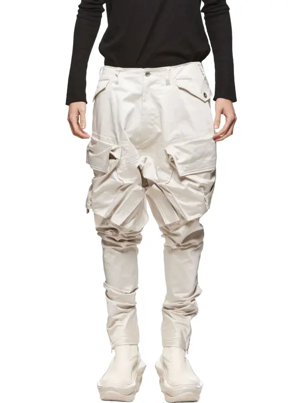 JULIUS Gasmask Cargo Trousers - Neutrals