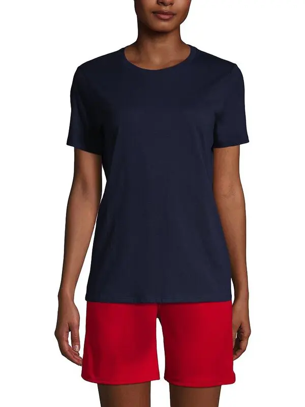 LANDS' END School Uniform Essential T-shirt - Classic Navy