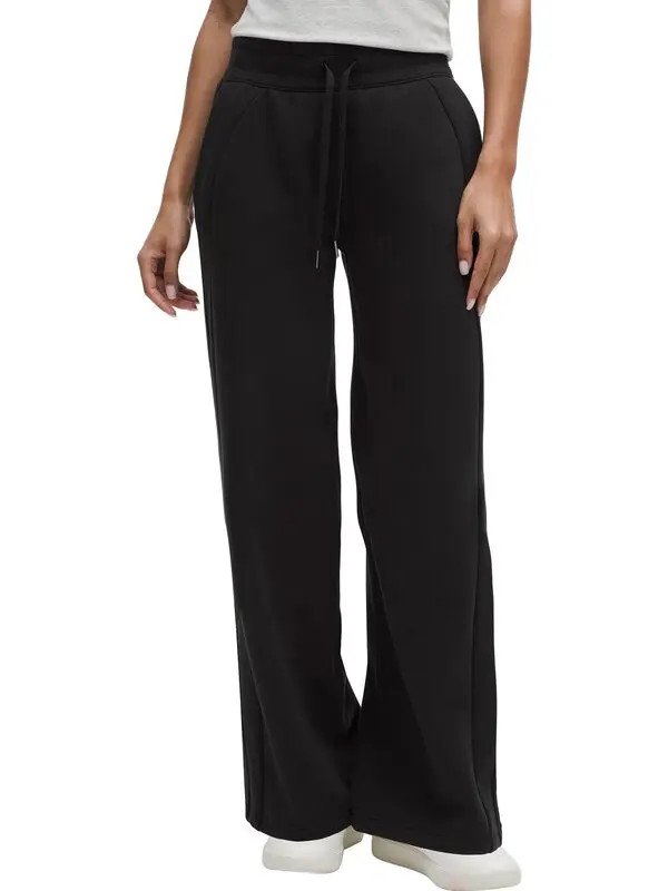 Lululemon Scuba Mid-rise Wide-leg Pant - Black