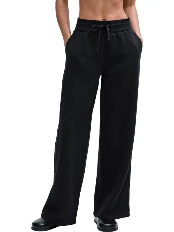 Lululemon Scuba Mid-rise Wide-leg Pant - Black