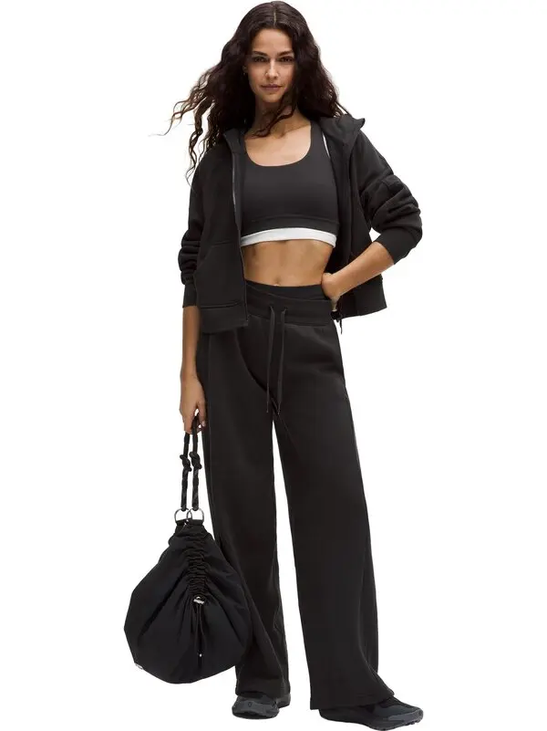 Lululemon Scuba Mid-rise Wide-leg Pant - Black