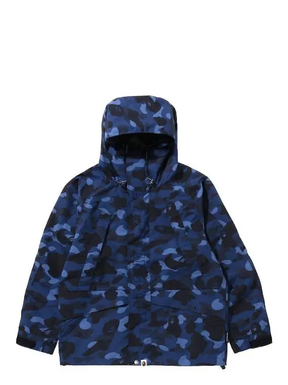 BAPE Camo Snowboard Jacket - Navy Blue