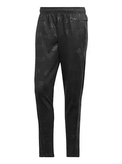 Adidas Embossed Polar Fleece Tapered Pants - Black