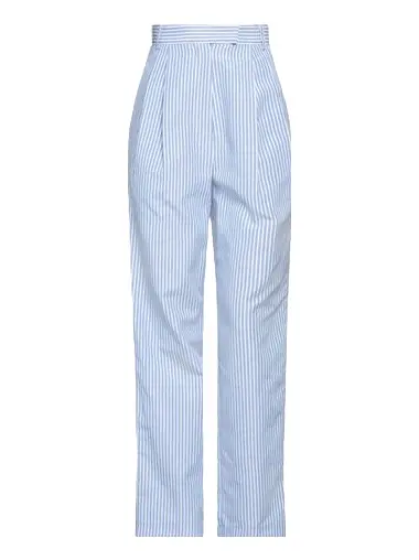 THE FRANKIE SHOP Striped Straight-leg Pants - Blue