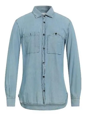 GLANSHIRT Denim Shirt Size Cotton - Blue