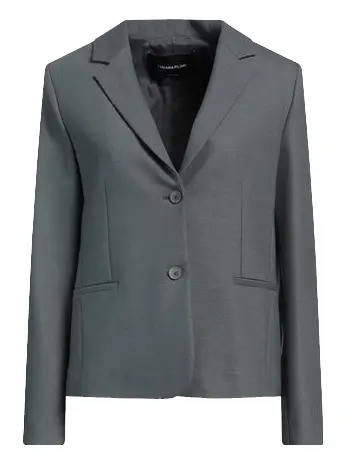 Fabiana Filippi Single-breasted Flannel Blazer - Grey