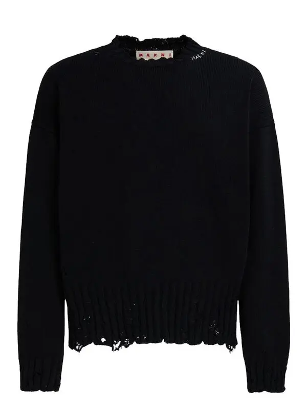 Marni Crew-neck Jumper - Black