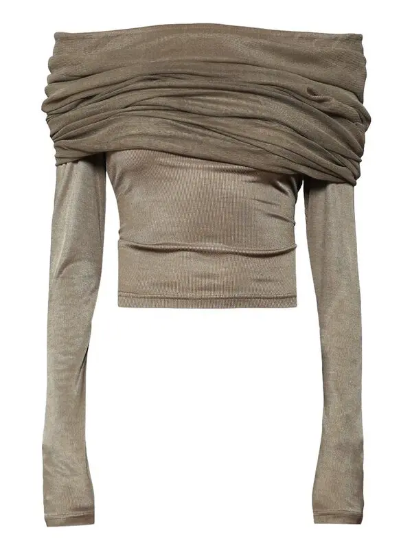 Christopher Esber Sonora Veiled Top - Tan