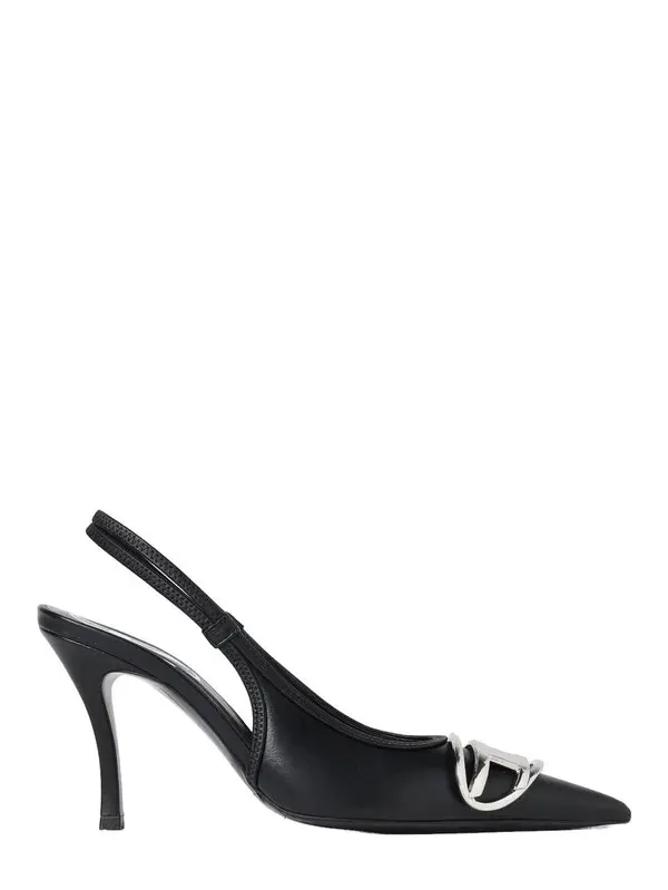 DIESEL® Slingback Pumps With Embellishment - Black