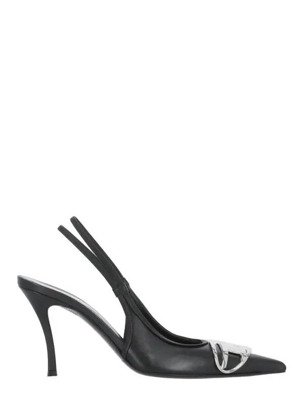 DIESEL® Slingback Pumps With Embellishment - Black