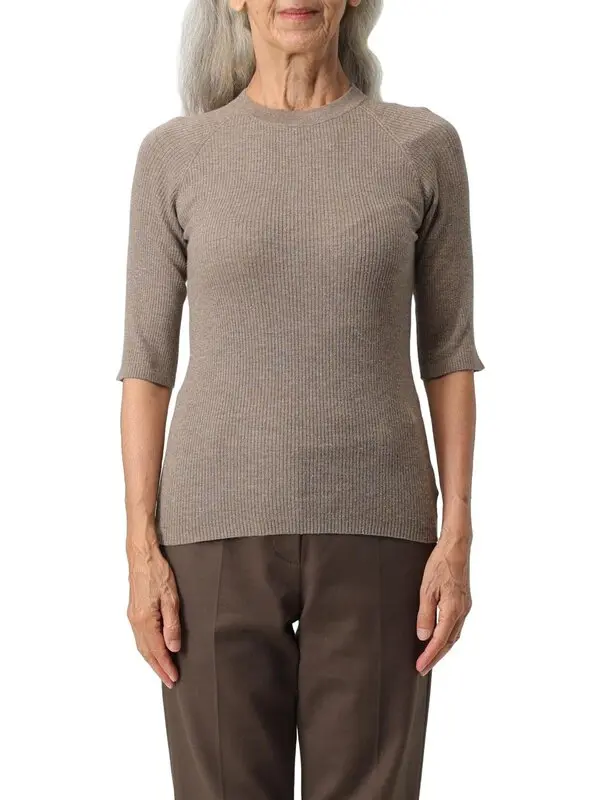Brunello Cucinelli Ribbed Knit Sweater - Brown
