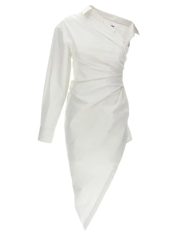Alexander Wang Asymmetrical Shirt Dress - White