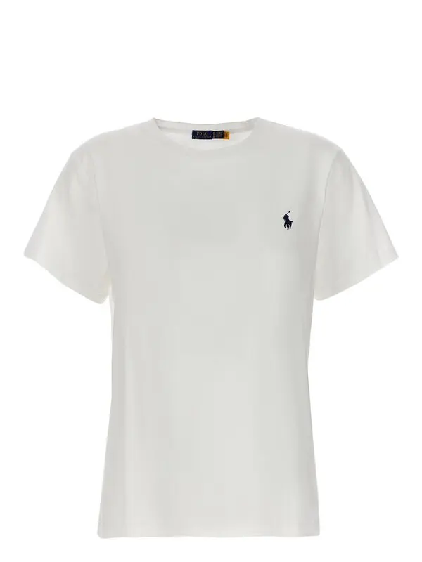 Polo Ralph Lauren Logo Embroidery T Shirt - White