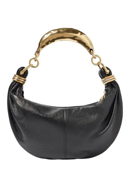 Chloé Small Leather Shoulder Bag - Black