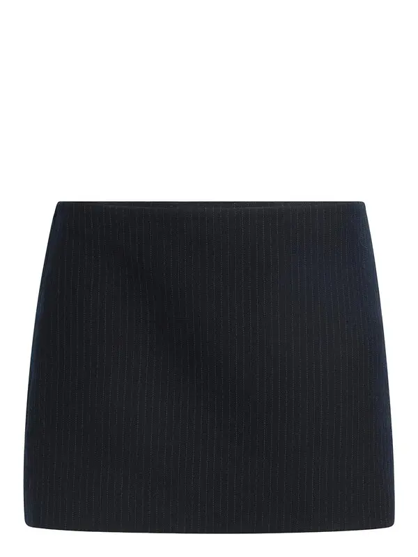 Khaite Jett Striped Miniskirt - Dark Navy