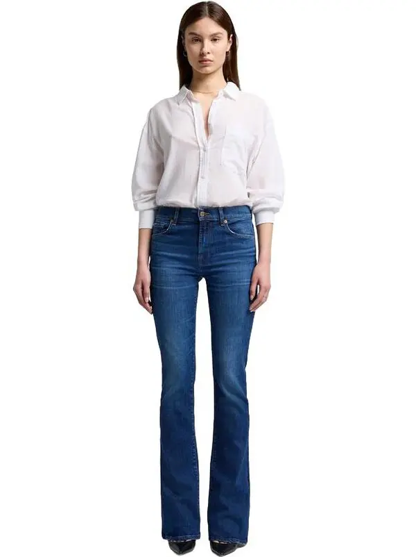 7 For All Mankind Slim Illusion Kimmie Bootcut Jeans - Denim
