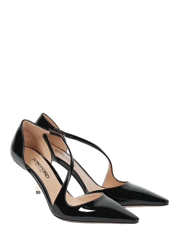TOM FORD Newton Patent Leather Pumps - Black