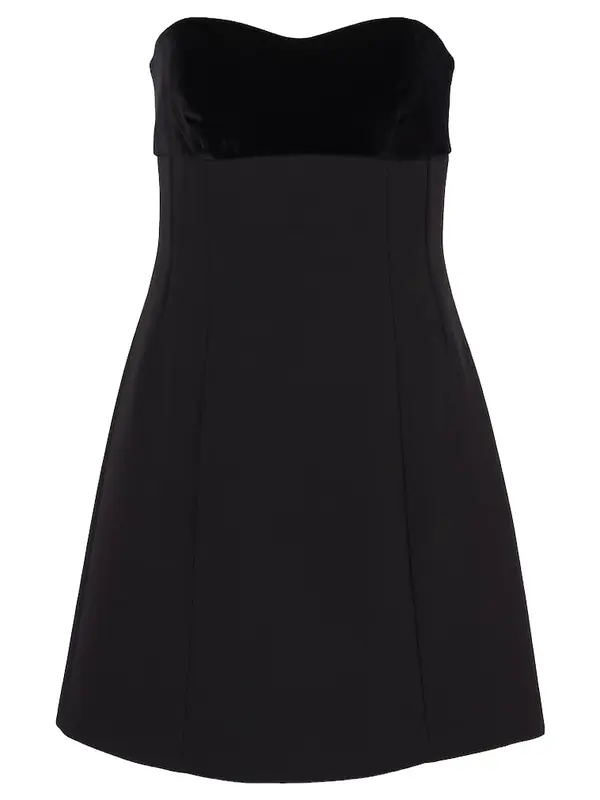 Max Mara Trani Strapless Mini Dress - Black