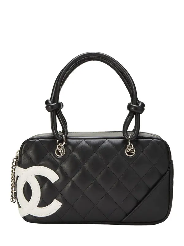 Chanel Lambskin Cambon Bowler - Black