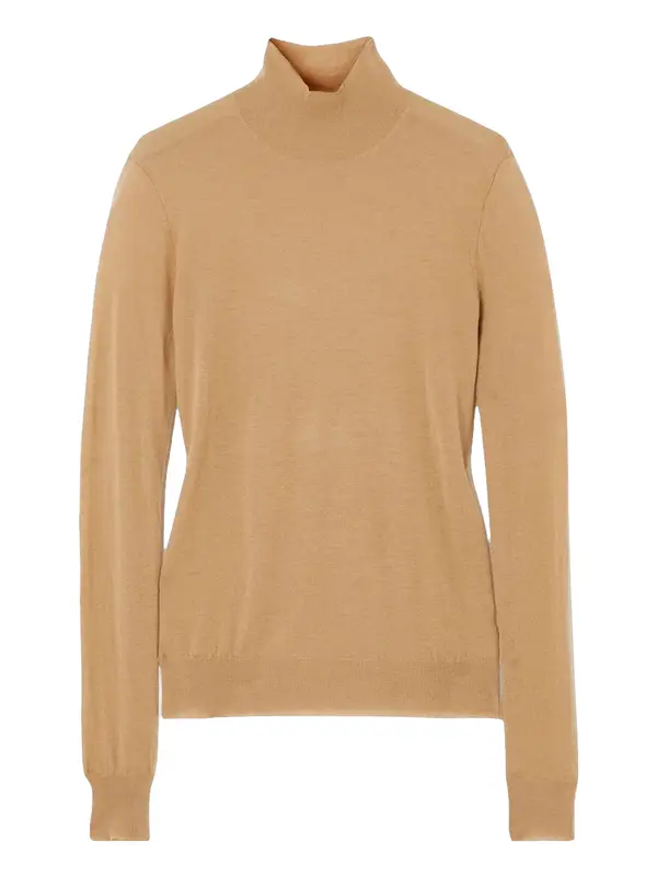 JOSEPH Cashmere Turtleneck Sweater - Sand