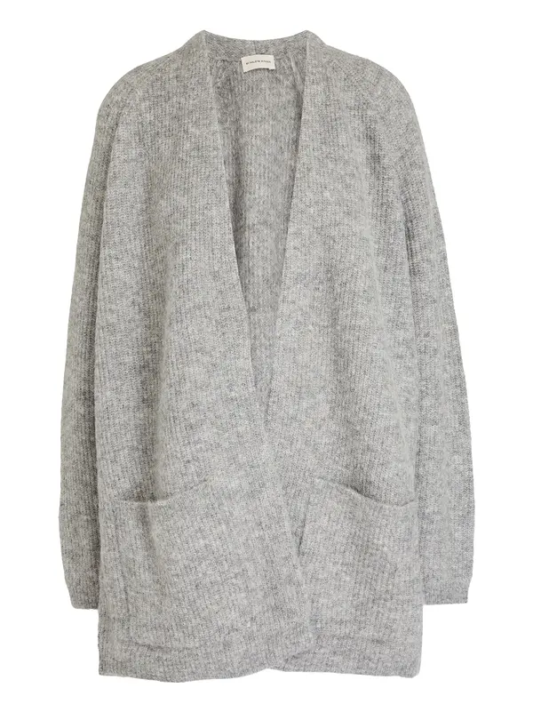 BY MALENE BIRGER Mélange Knitted Cardigan - Gray