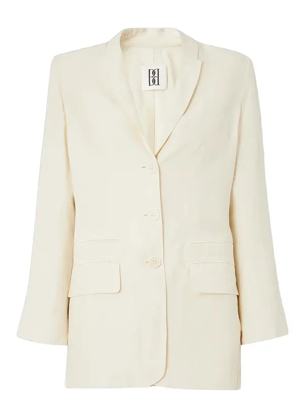BY MALENE BIRGER Porter Woven Blazer - Cream