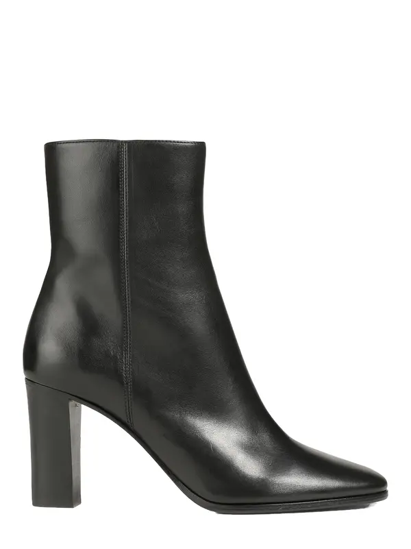 Maje Leather Ankle Boots - Black